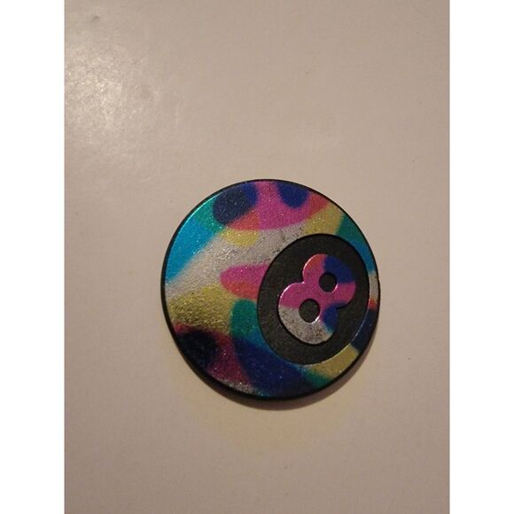 Toys | Vintage Pog Pogs Slammer Plastic Black 9s Multicolor Lucky 8 ...